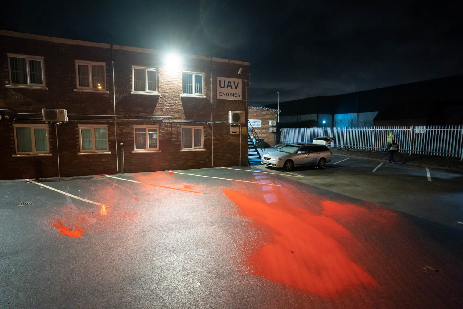 Elbit arms factory blockaded and painted red in Shenstone – Autonomy News